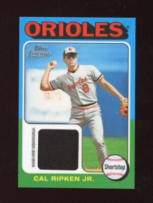 Cal Ripken Jr. 2011 Topps Lineage Mini Patch Relic #75R-CR Baltimore ...