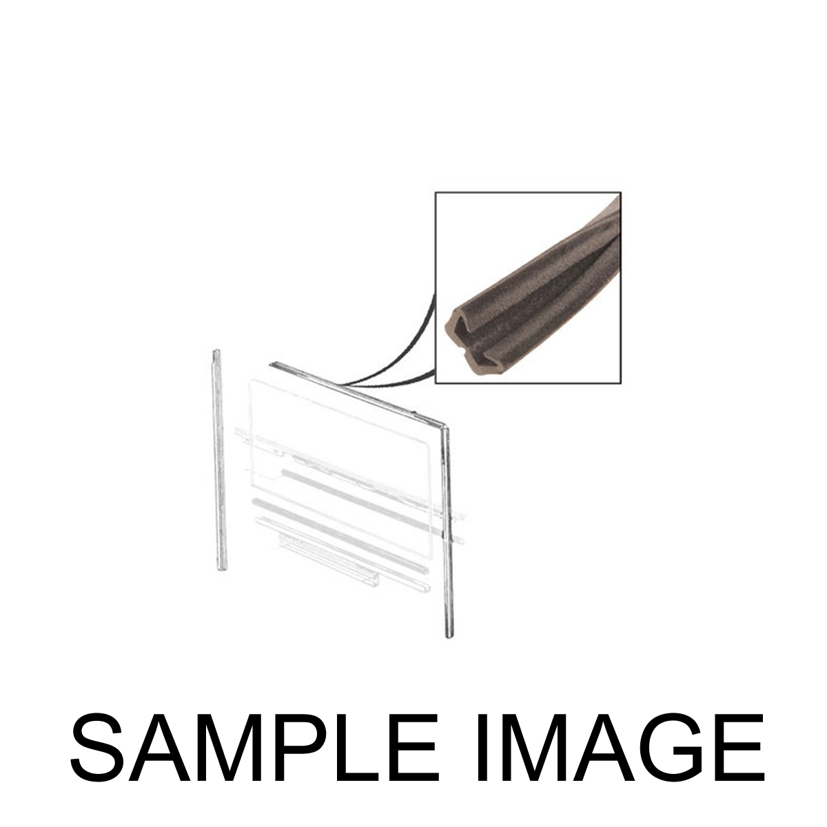 Universal Window Run Channel - Flexible - 9/16" Tall X 37/64" Wide - 5 ...