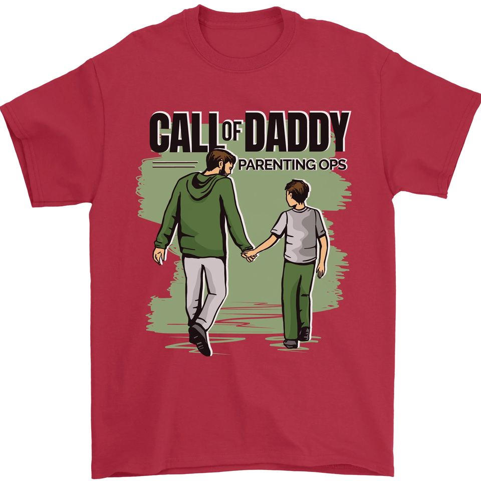 Call of Daddy Funny Parody Fathers Day Dad Mens T-Shirt 100% Cotton | eBay