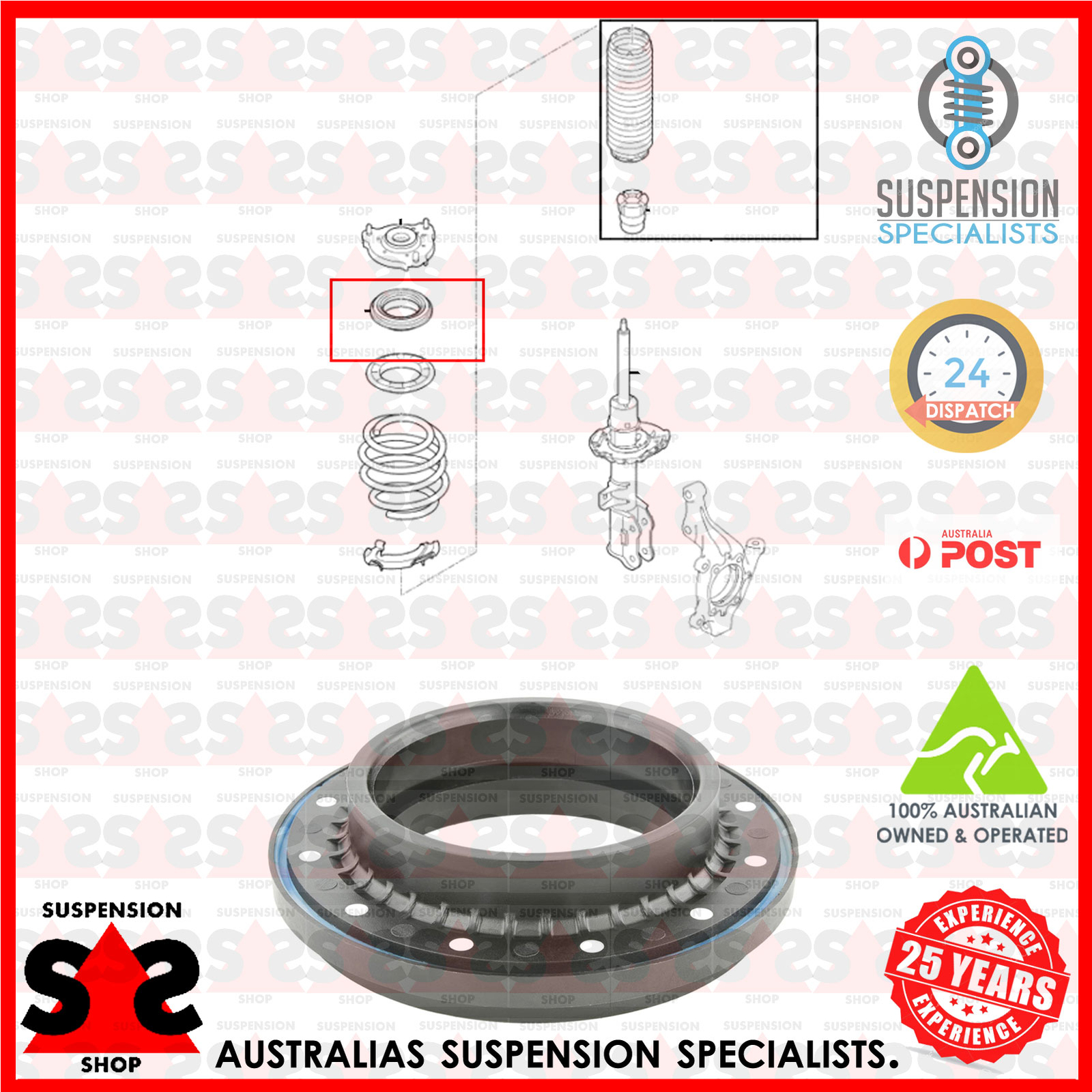 Front Axle Rolling Bearing, Suspension Strut Support Mount Suit HYUNDAI ...