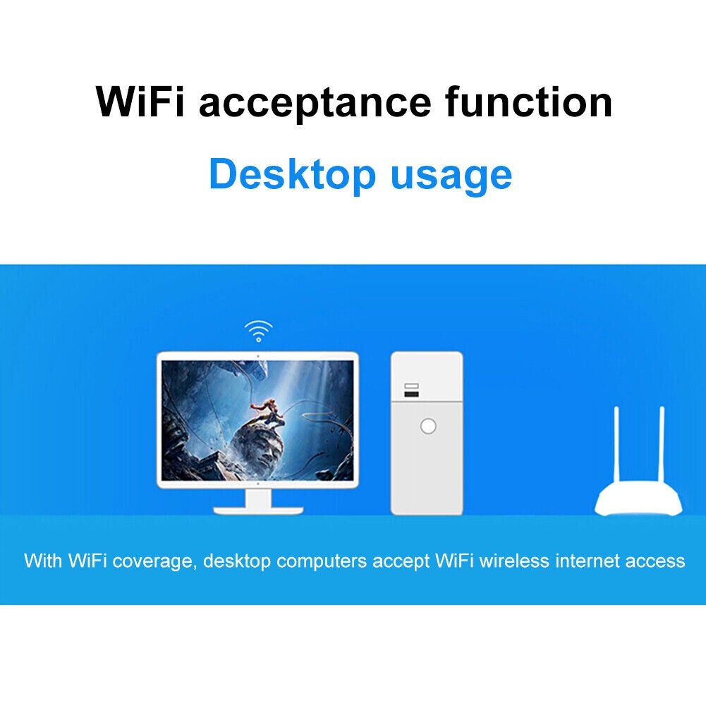2.4GHz Mini USB WiFi Adapter Free Drive USB Ethernet WiFi Dongle for PC ...