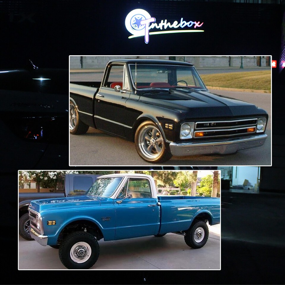 New Amber LED Front Deluxe Side Marker Light Set W/ Trim For 68-72 ...