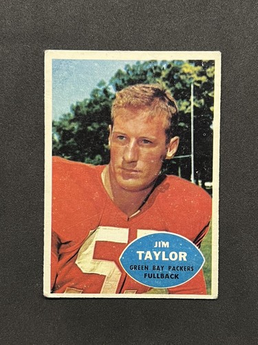 1960 Topps #52 JIM TAYLOR Green Bay Packers HOF VG-VGEX | eBay