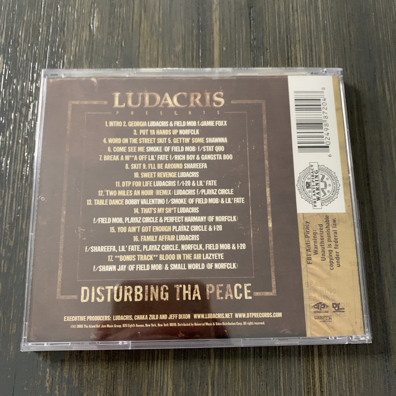 Disturbing tha Peace [PA] by Disturbing tha Peace/Ludacris (CD, Dec ...