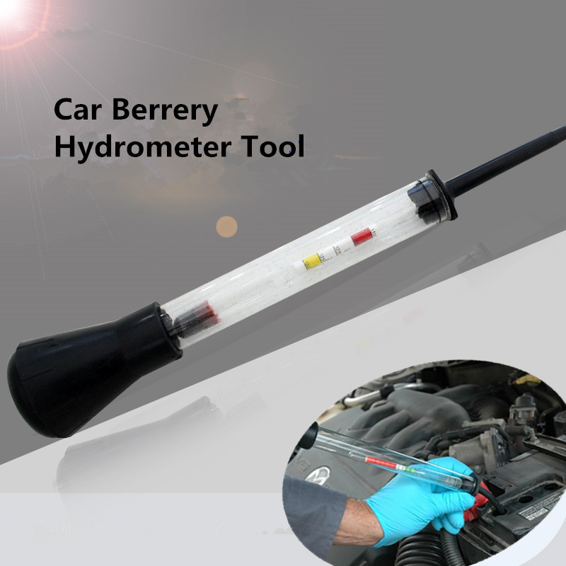 1Pc Car Battery Hydrometer Tester Electrolyte Level Density Lead Glass ...