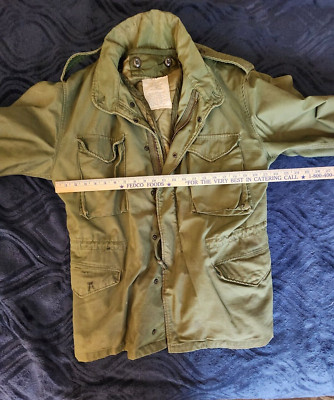 Vintage Us Military Field Cold Weather Coat LARGE Regular Vietnam 1975 ...