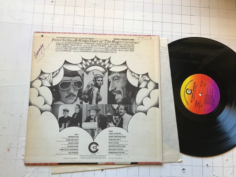 The Magic Christian Original Soundtrack LP CU6004 Ringo Starr Paul ...