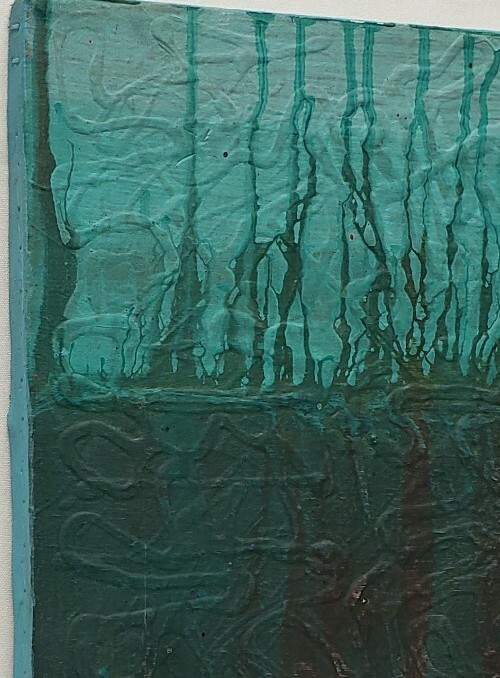 Original Abstract Modern Minimal Textured Reduction Painting By Ireland ...