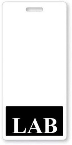 LAB Badge Buddy - Vertical - Hospital ID Card Buddies for Laboratory ...