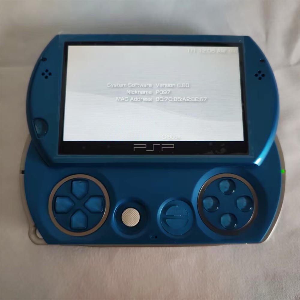 New shell Sony PSP GO console Blue with Charger PSP-N1001 Screen with ...