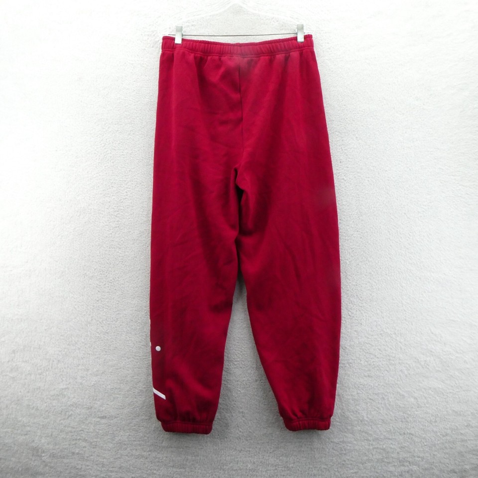 Victorias Secret Large Ivy Fleece Campus Sweatpants Red Jogger Tapered ...