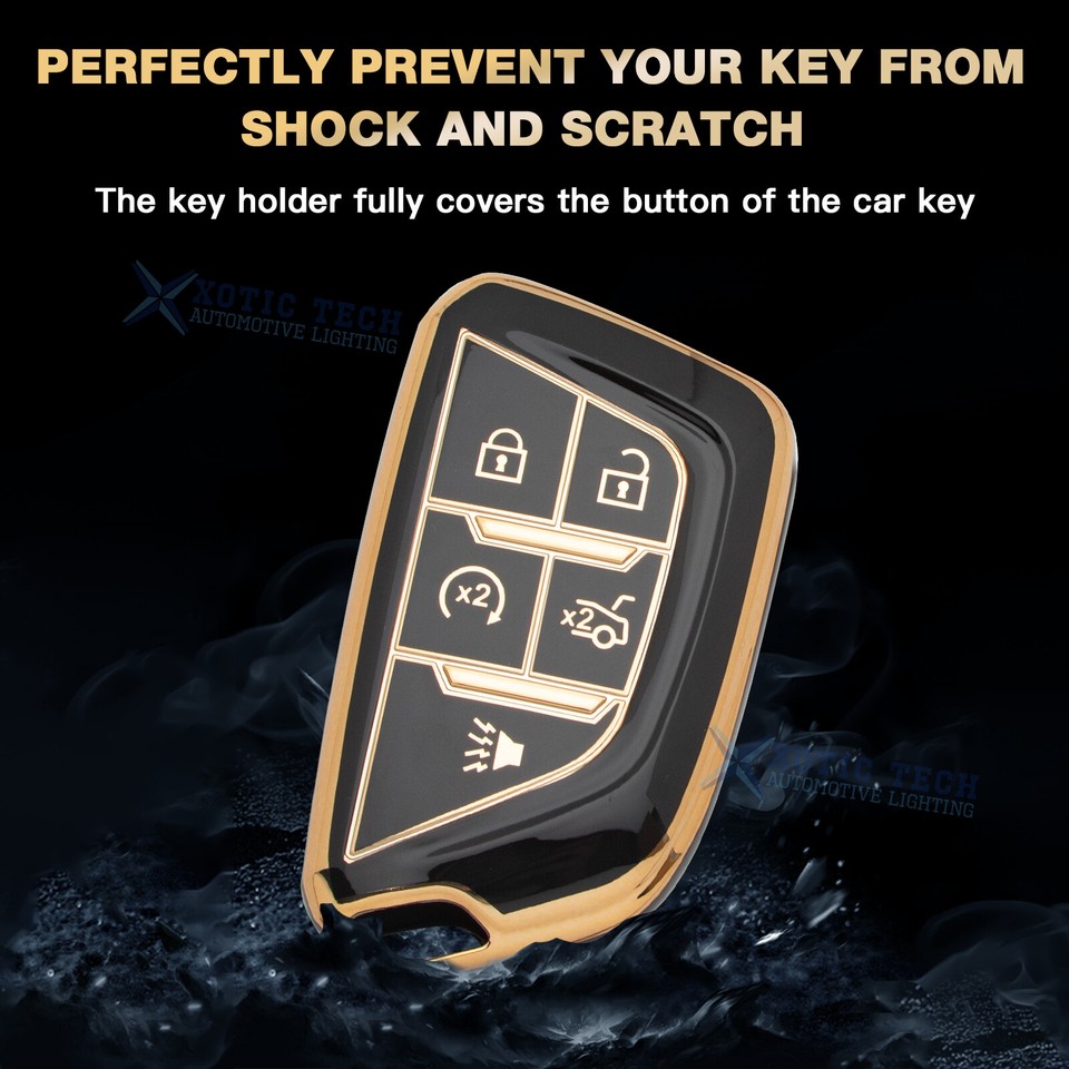 2X Full Cover Keyless Key Fob Case For Cadillac CT4 CT5 CT6 XT6 LYRIQ ...