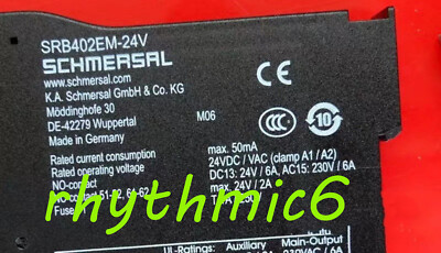 Brand New SRB402EM-24V SCHMERSAL safety switch Fast FedEx or DHL | eBay