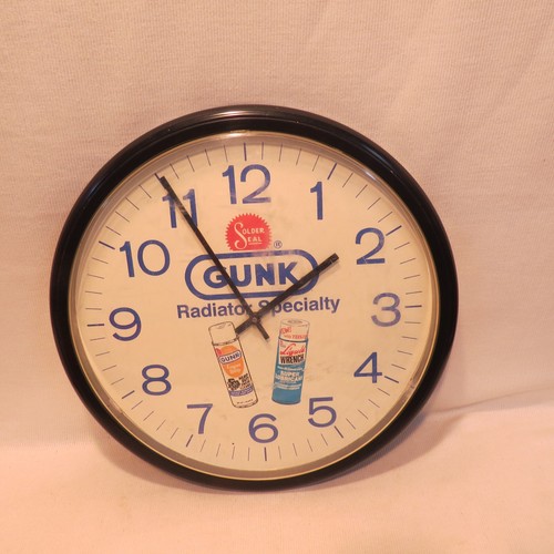 Vintage Solder Seal Gunk Liquid Wrench Wall Clock Garage Man Cave Shop ...