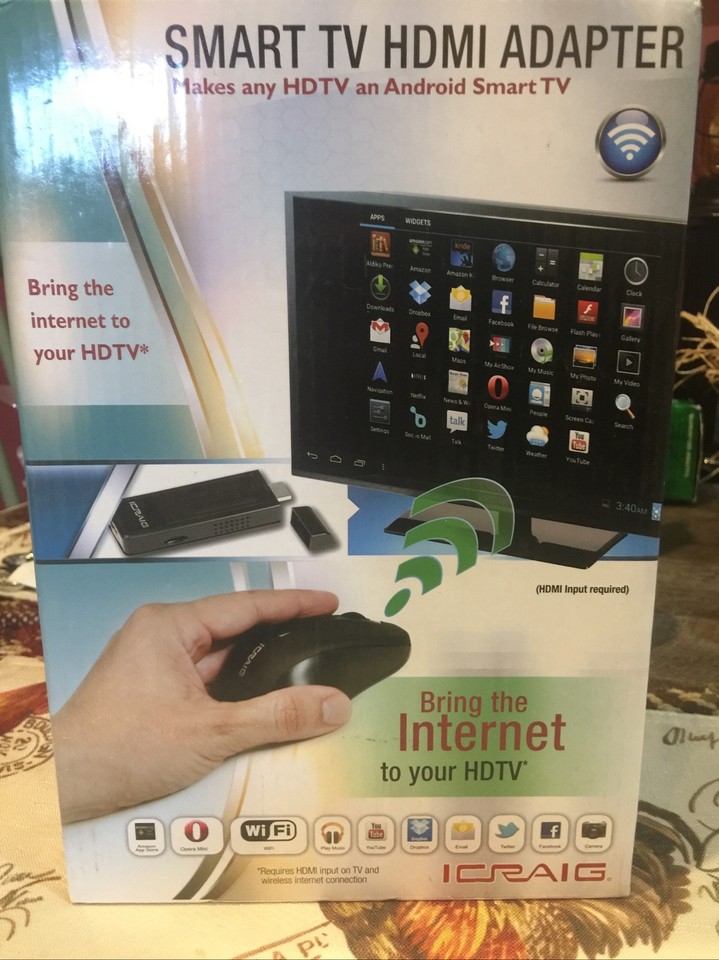 ICraig Smart TV HDMI Adapter with Wireless Mouse New | eBay