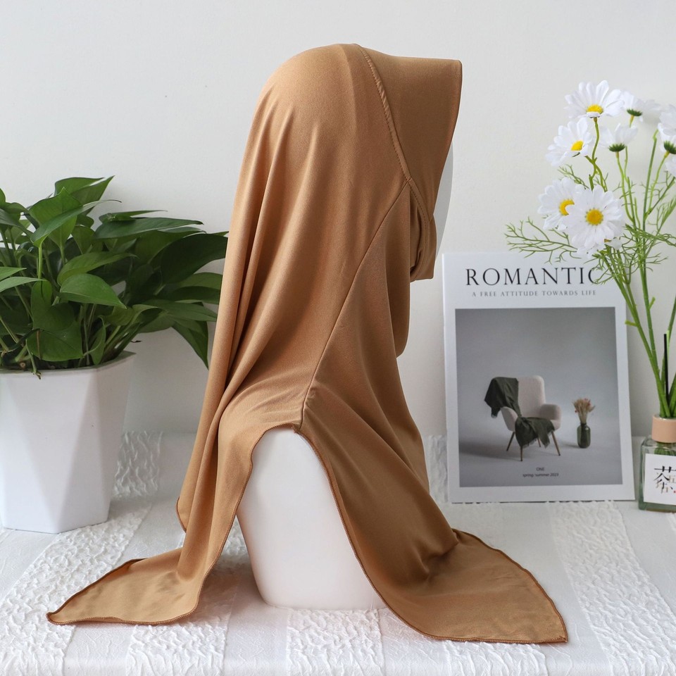 Muslim Crystal Linen Comfortable Headscarf Multi Colored Shawl ...