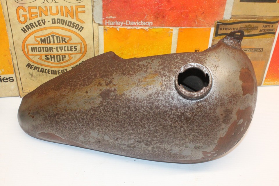 1948-51 Harley Panhead Gas Tanks with Shift Gate Old Paint Great Patina ...