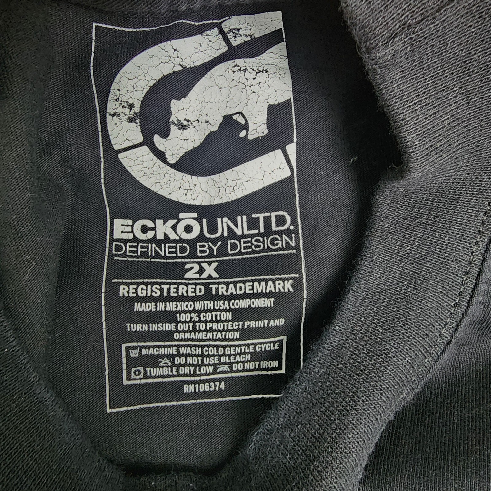 Vintage Ecko Unlimited Defined By Design 1972 2XL (T… - Gem