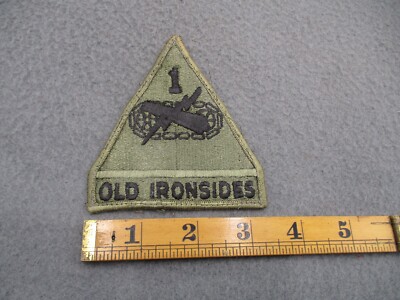 US Army 1st Armored Division Old Ironsides Subdued Patch S5. | eBay