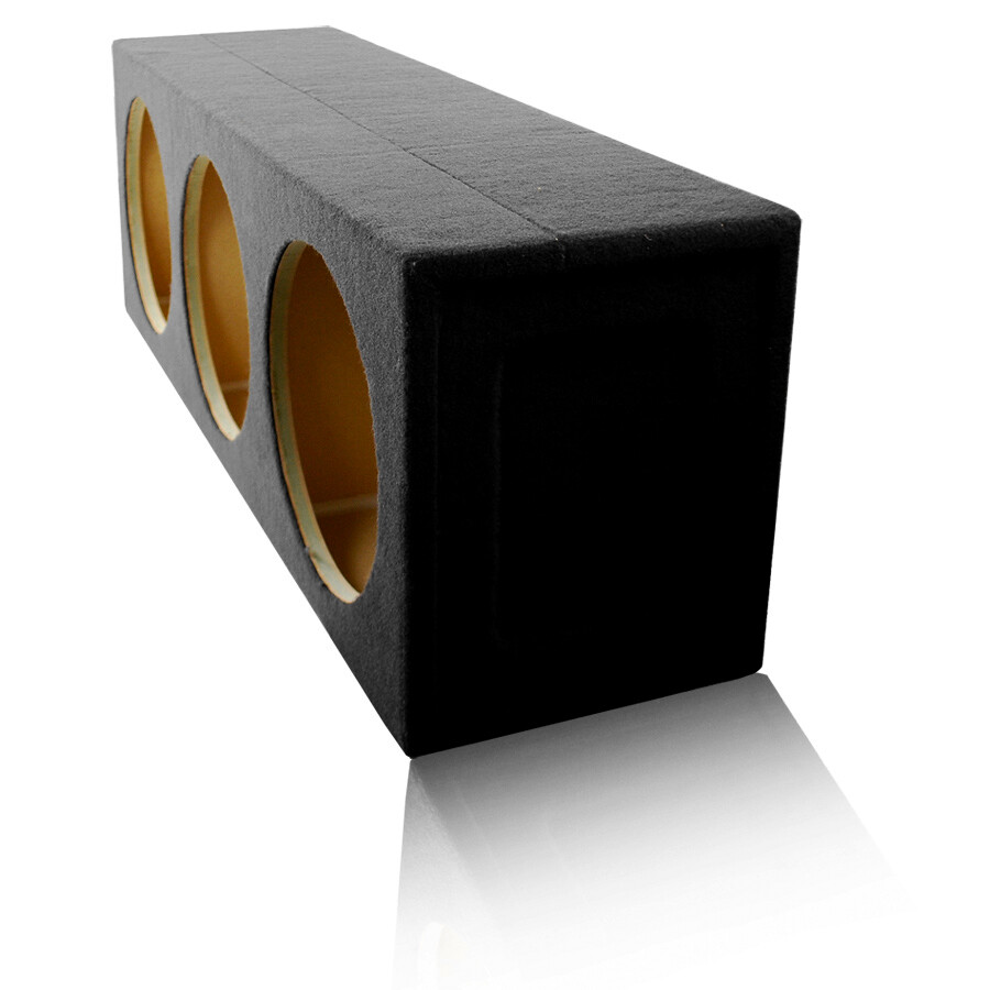 Universal 2.70 ft¬≥ Sealed MDF Subwoofer Enclosure Box | For (3) 12 ...