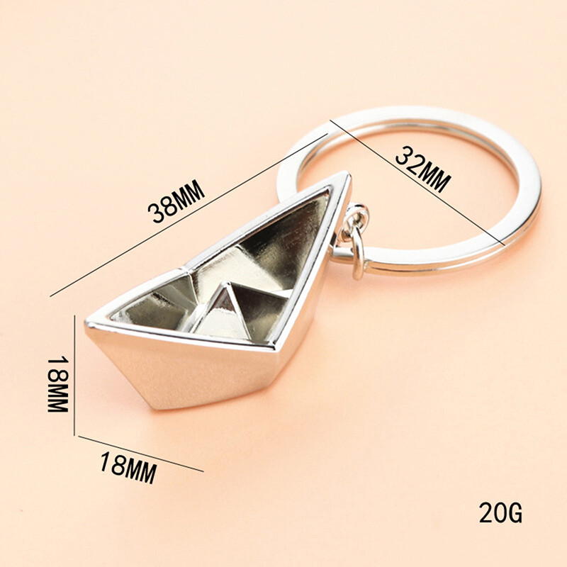 Men's Sailing Paper Boat Lovely Keychain Metal Alloy Boat Key Chains ...