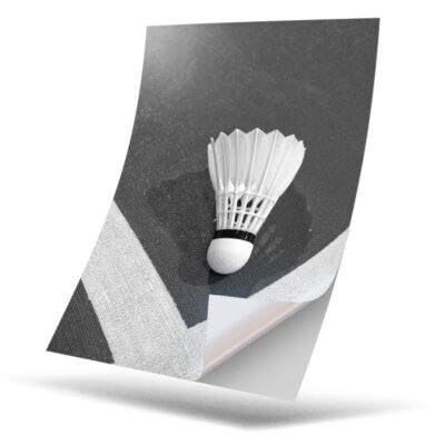 1 x Vinyl Sticker A4 - BW - Badminton Shuttlecock #38885 | eBay