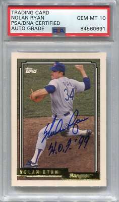 1992 Topps Gold Pre-Production 1 Nolan Ryan PSA/DNA Certified GEM 10 ...