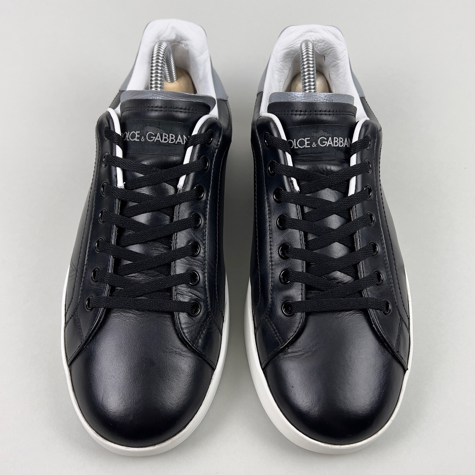 D&G Dolce &Gabbana trainer sneaker leather 7.5 D&G or 8.5 US 41.5 EUR ...