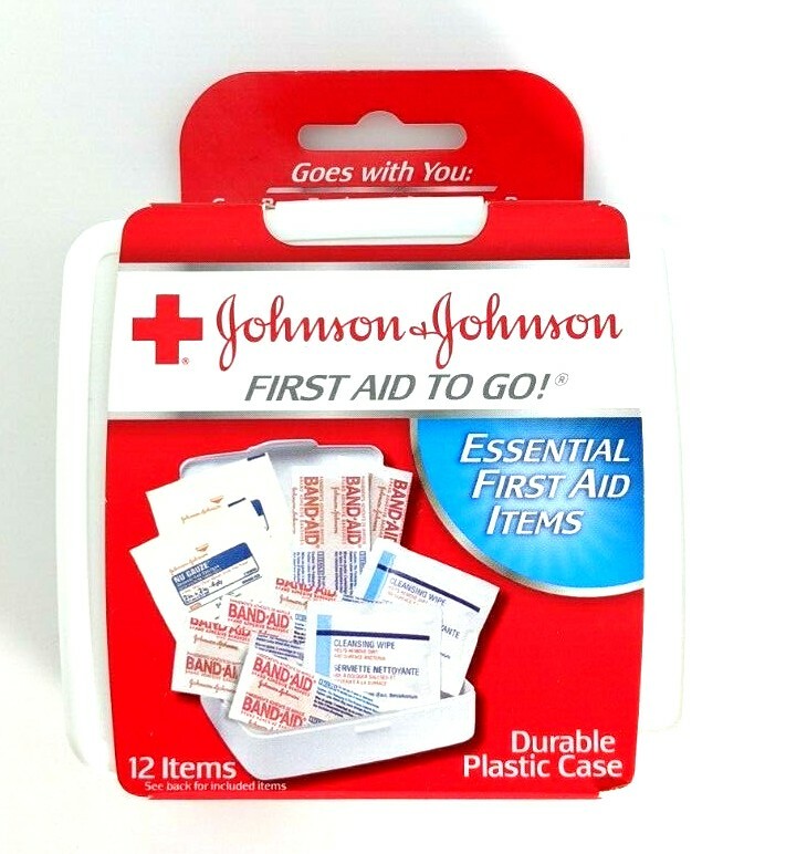 Johnson & Johnson First Aid Kit To Go Essential Travel Kit Portable ...