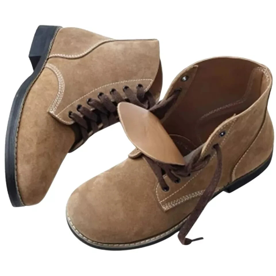 WW2 US Army Rough Out Ankle Boots - 1943 New Repro Leather Boots - All ...