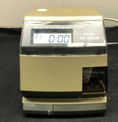 AMANO PIX-3000xN Digital Electric Time Stamp Recorder | eBay