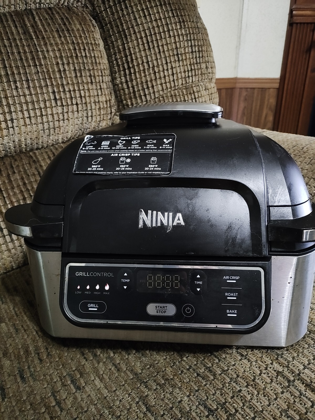 Ninja AG301 Foodi 5-in-1 Indoor Grill with 4-qt Air Fryer Roast Bake | eBay
