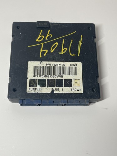 98 99 00 Silverado, S10 Chassis Body Control Module, BCM, 16257125, OEM ...