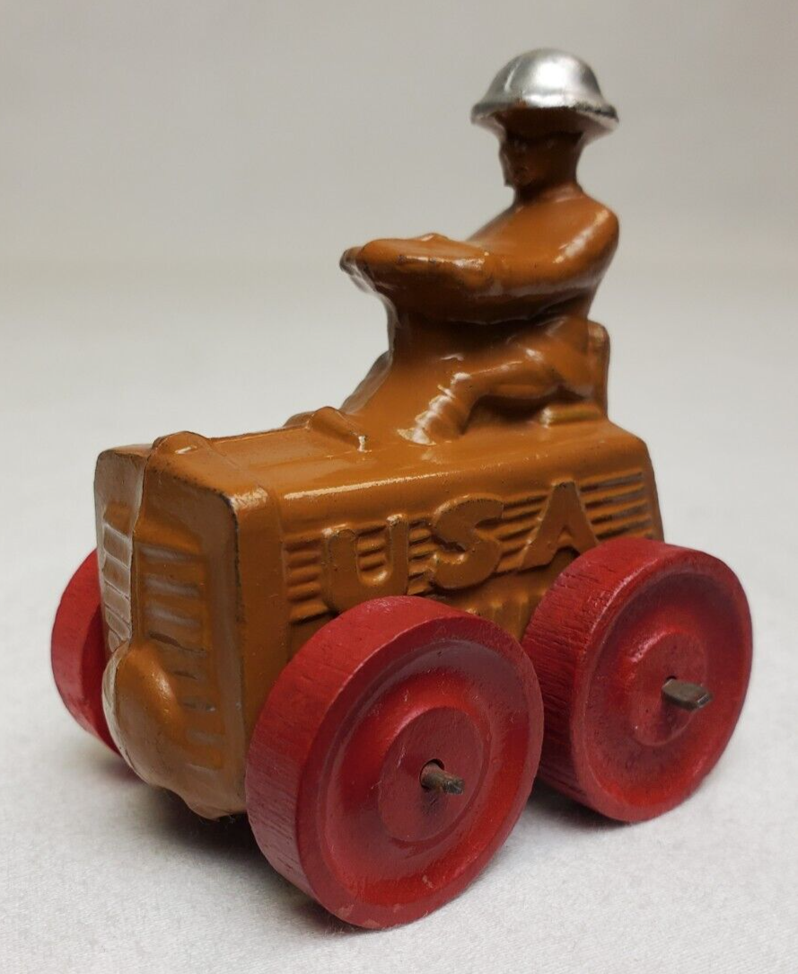 Manoil #73A "USA" Army Tractor Slush Mold 2 1/4" Long Near Mint ...