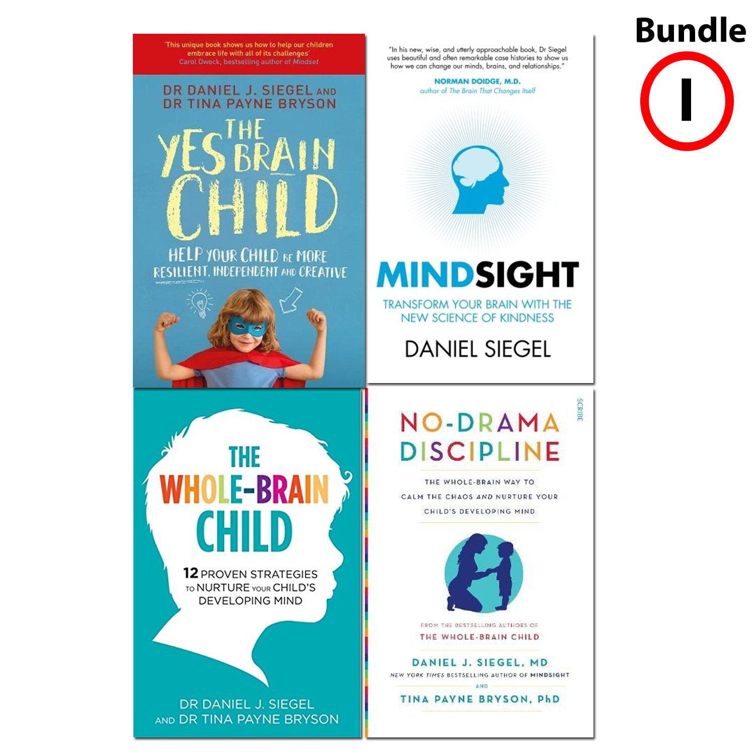 Whole-Brain Child books Mindset, My Hidden Chimp, Don't Worry ...
