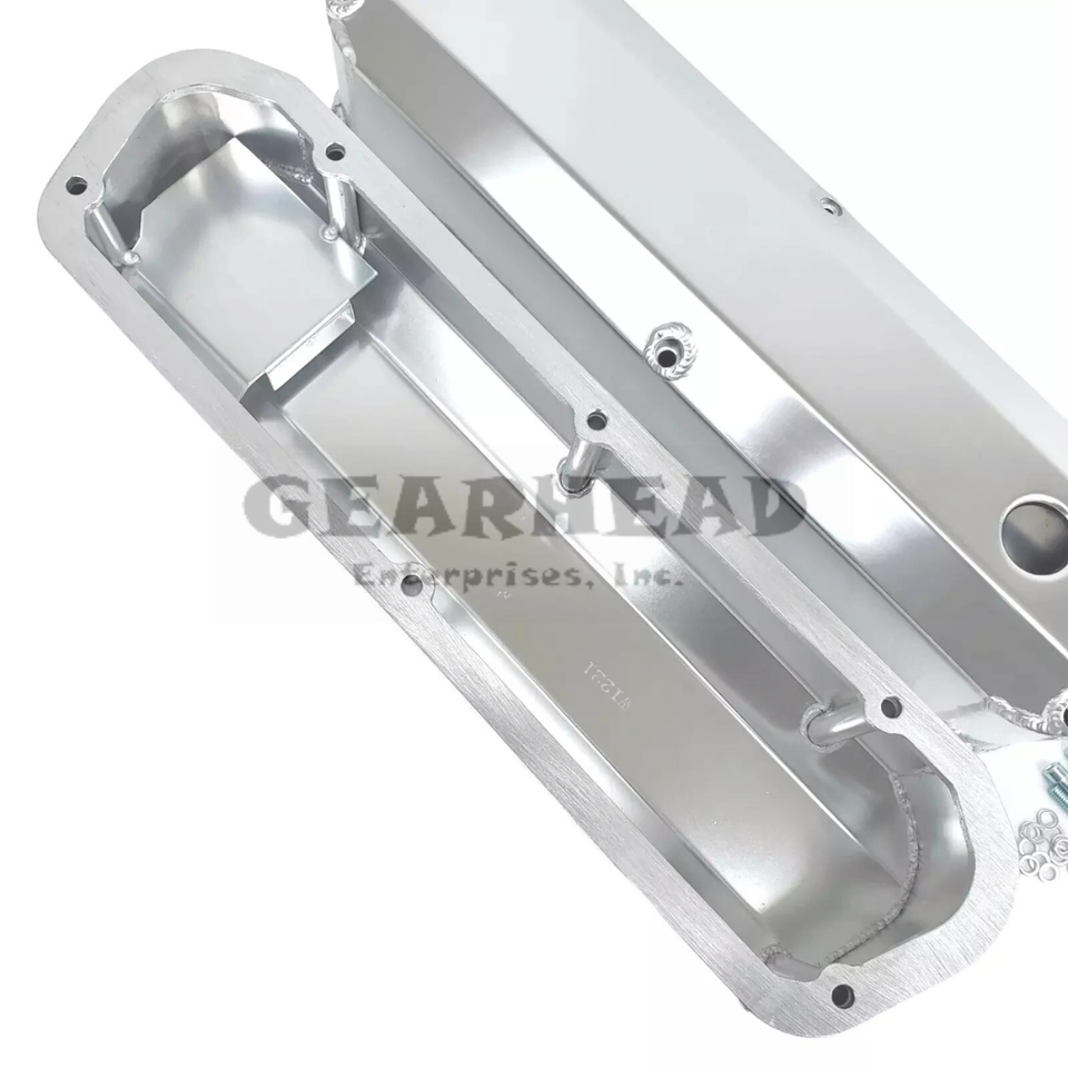 NEW Small Block Ford Fabricated Satin Aluminum Valve covers SBF 289 302 ...