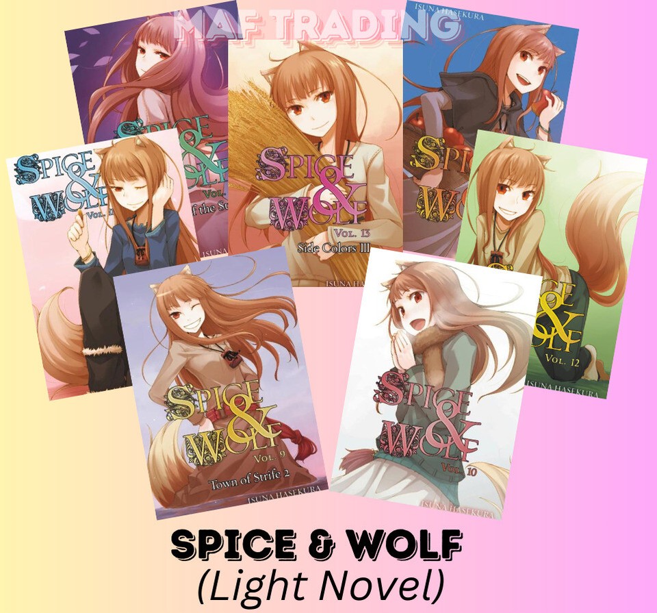 Spice and Wolf Light Novel Volume 1-24 Complete New Set English Version ...