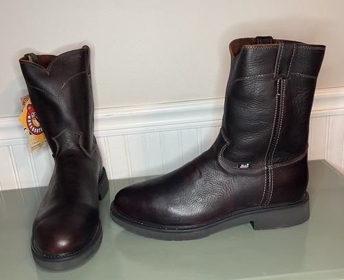 Justin Boots Men's Size 13 EEE Steel Toe Work Boots 4765 Comfort ...