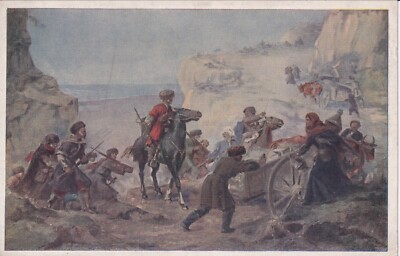 RUSSIA 1930s Color Postcard: "Red Partisans of Dagestan" | eBay