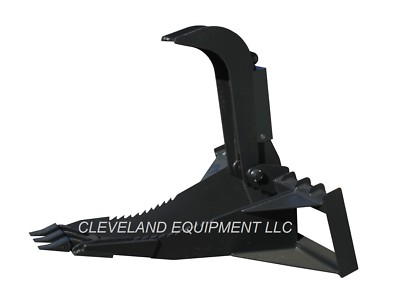 NEW 62" XL STUMP GRAPPLE BUCKET ATTACHMENT Skid Steer Loader Tree Root ...
