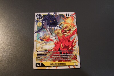Digimon TCG (2020) - EX3-035 - 1x Goldramon - Yellow - Super Rare ...