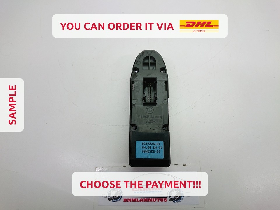 BMW 3 SERIES E90 E91 WINDOW SWITCH 9217326 61319217326 | eBay