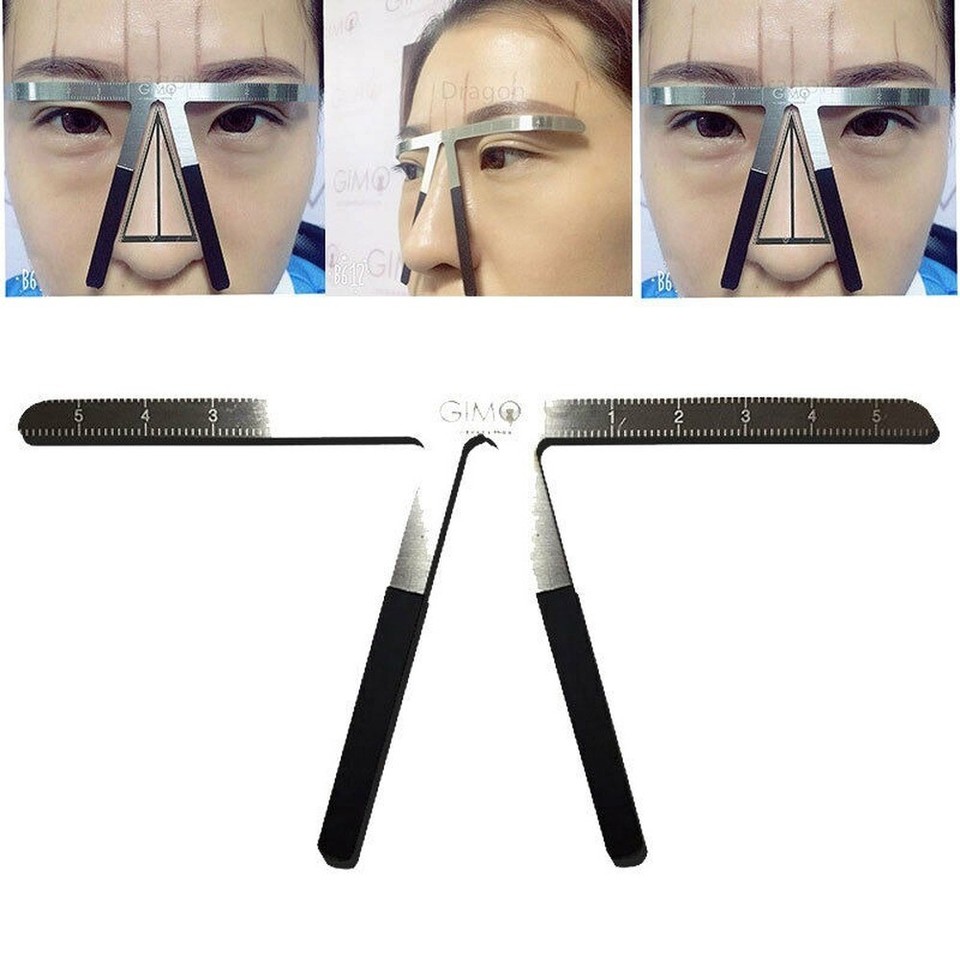 Microblading Eyebrow Stencil Ruler Shaper Template Permanent Balance ...