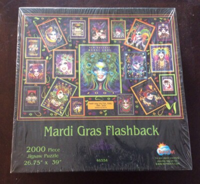 Mardi Gras Flashback 2000 Piece Jigsaw Puzzle Art By Andrea Mistretta ...