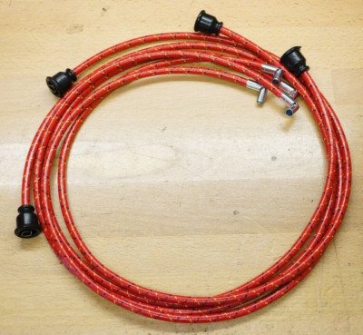 McCormick-Deering Farmall F12 F14 Cloth Copper Spark Plug Wire Set IH F ...