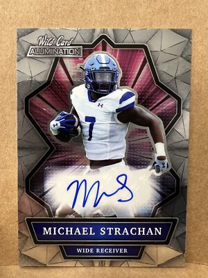 Michael Strachan 2021 Wild Card Alumination Auto ABC-A Rookie ...