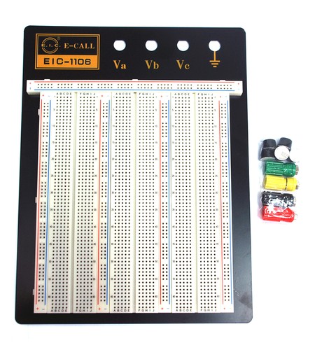 1pc Solderless Breadboard EIC-1106 3P 165x175x8.5mm 2390 Round holes RoHS Taiwan | eBay