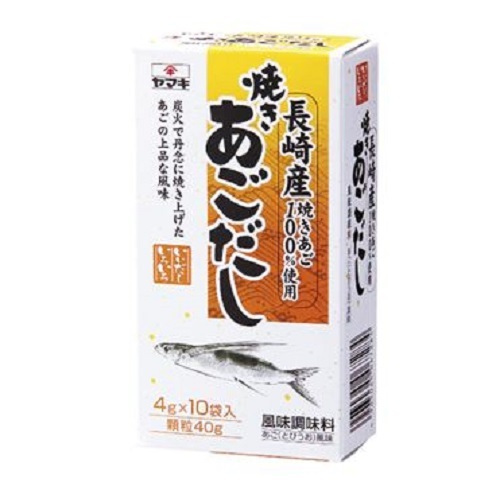 Yamaki, "Yaki Ago Dashi", Grilled Flying Fish Dashi Powder, 4g x 10 in ...