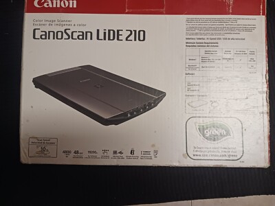 CANON CANOSCAN LIDE 210 COLOR FLATBED SCANNER. | eBay