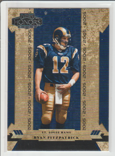 2005 Playoff Honors Ryan Fitzpatrick Rookie RC /699 #149 St. Louis Rams ...